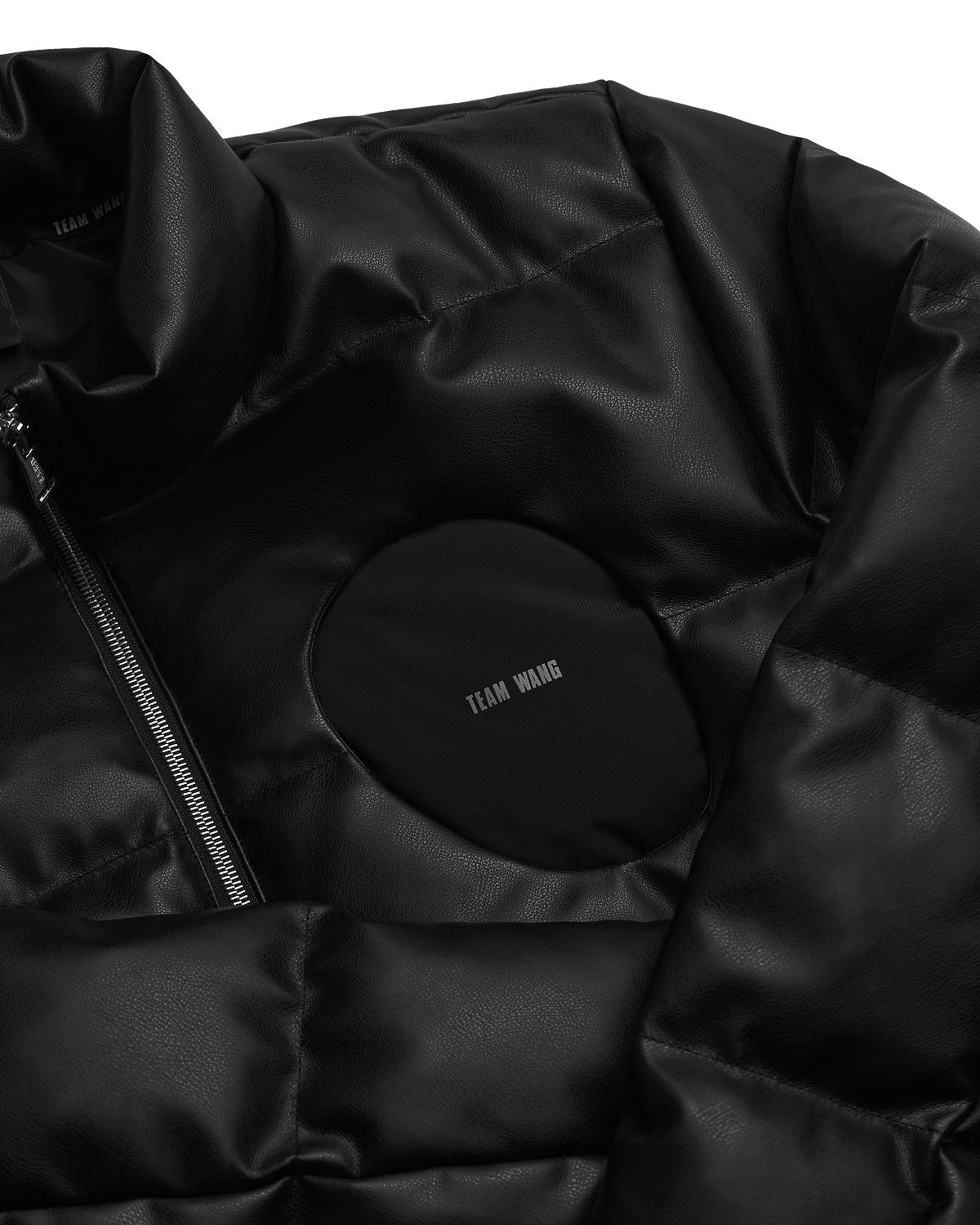 TEAM WANG DESIGN BALLOON FAUX LEATHER DOWN JACKET – TEAM WANG design