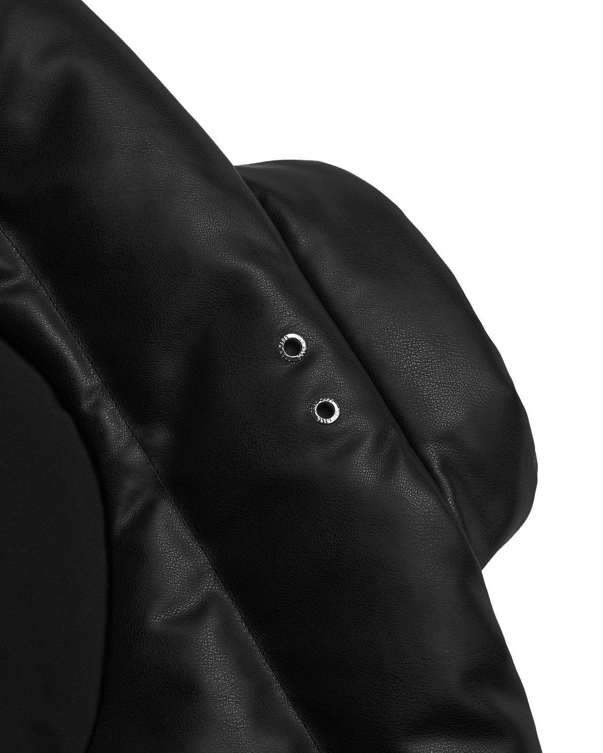 TEAM WANG DESIGN BALLOON FAUX LEATHER DOWN JACKET – TEAM WANG design