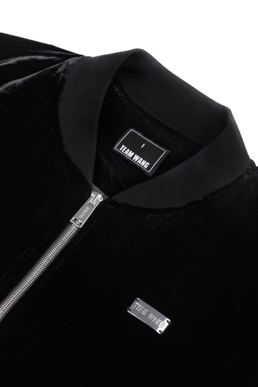 TEAM WANG PRINTED LOGO VELVET BOMBER JACKET - TEAM WANG DESIGN – TEAM ...